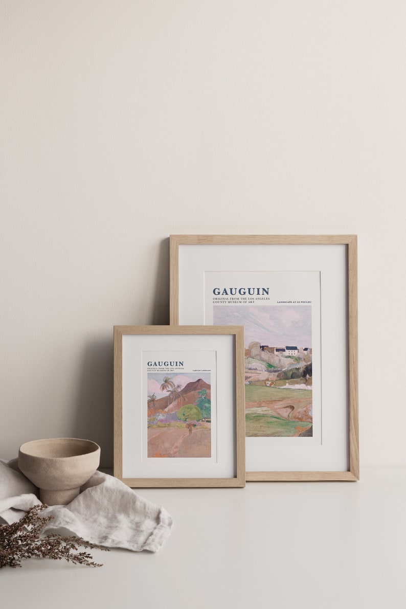 Paul Gauguin Art Set of 2, Gauguin Print, Vintage Poster, Nature Art ...
