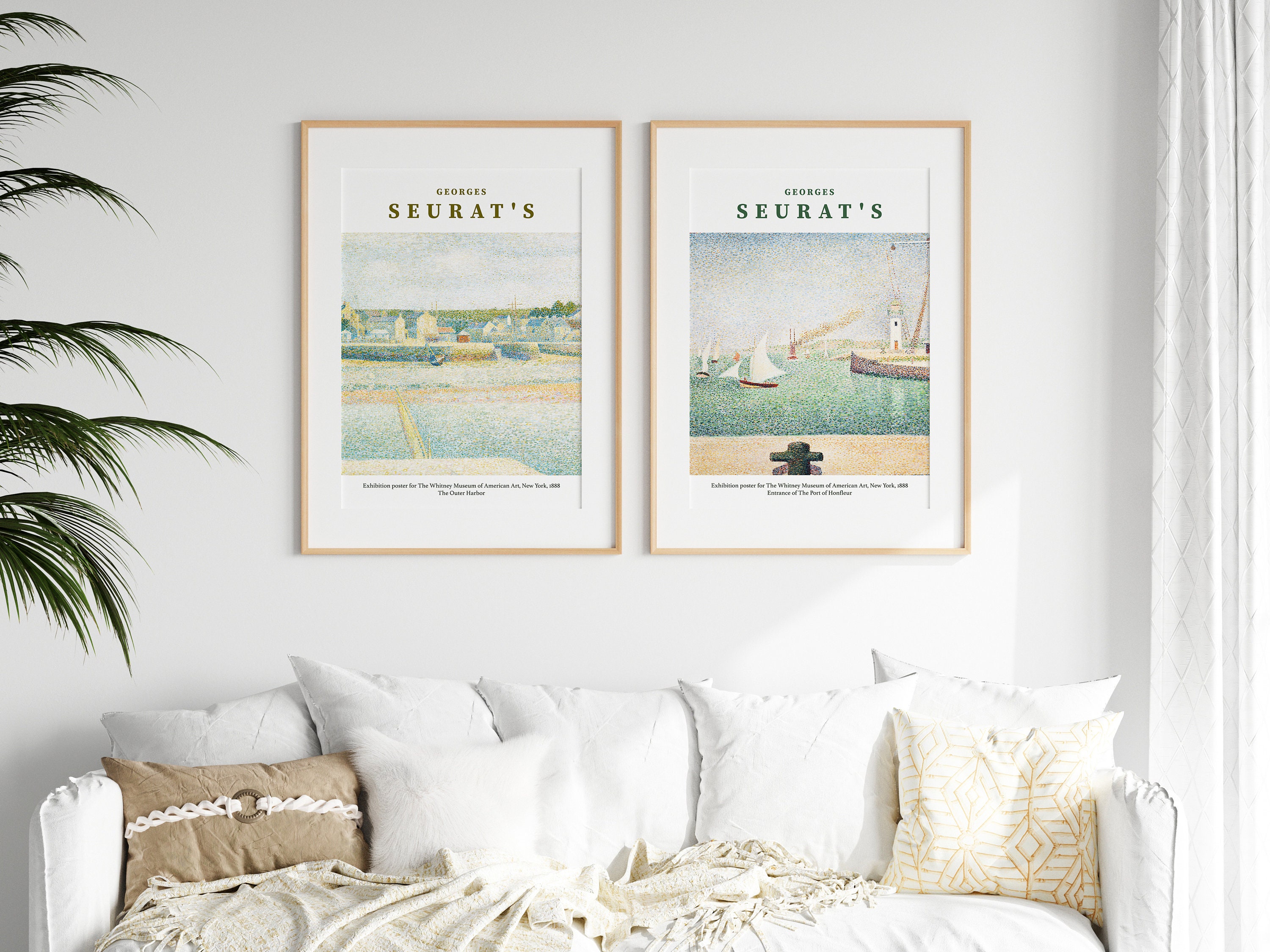 Georges Seurat Art Set of 2, Seurat Print, Vintage Poster, Nature Art ...