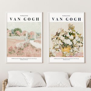 Vincent Van Gogh Art Set of 2, Classic Exhibition Poster, Printable Art ...