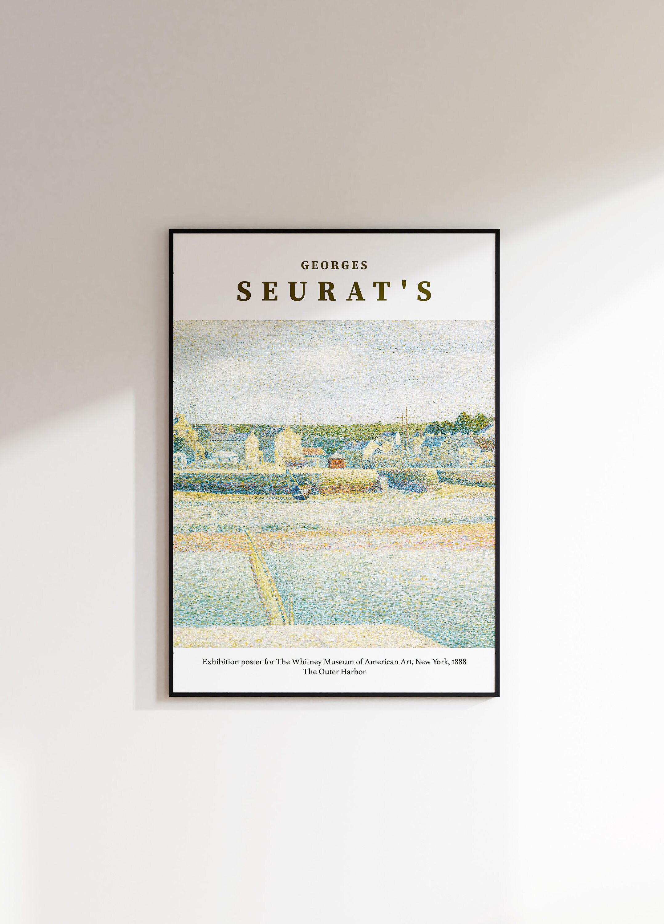 Georges Seurat Art Print , Art Poster, Abstract Poster, Colorful Print ...