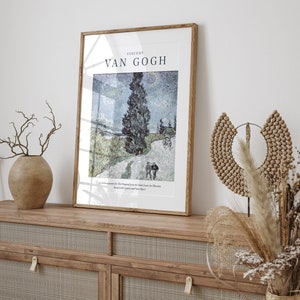 Vincent Van Gogh Blue Art Set of 2, Classic Exhibition Poster ...