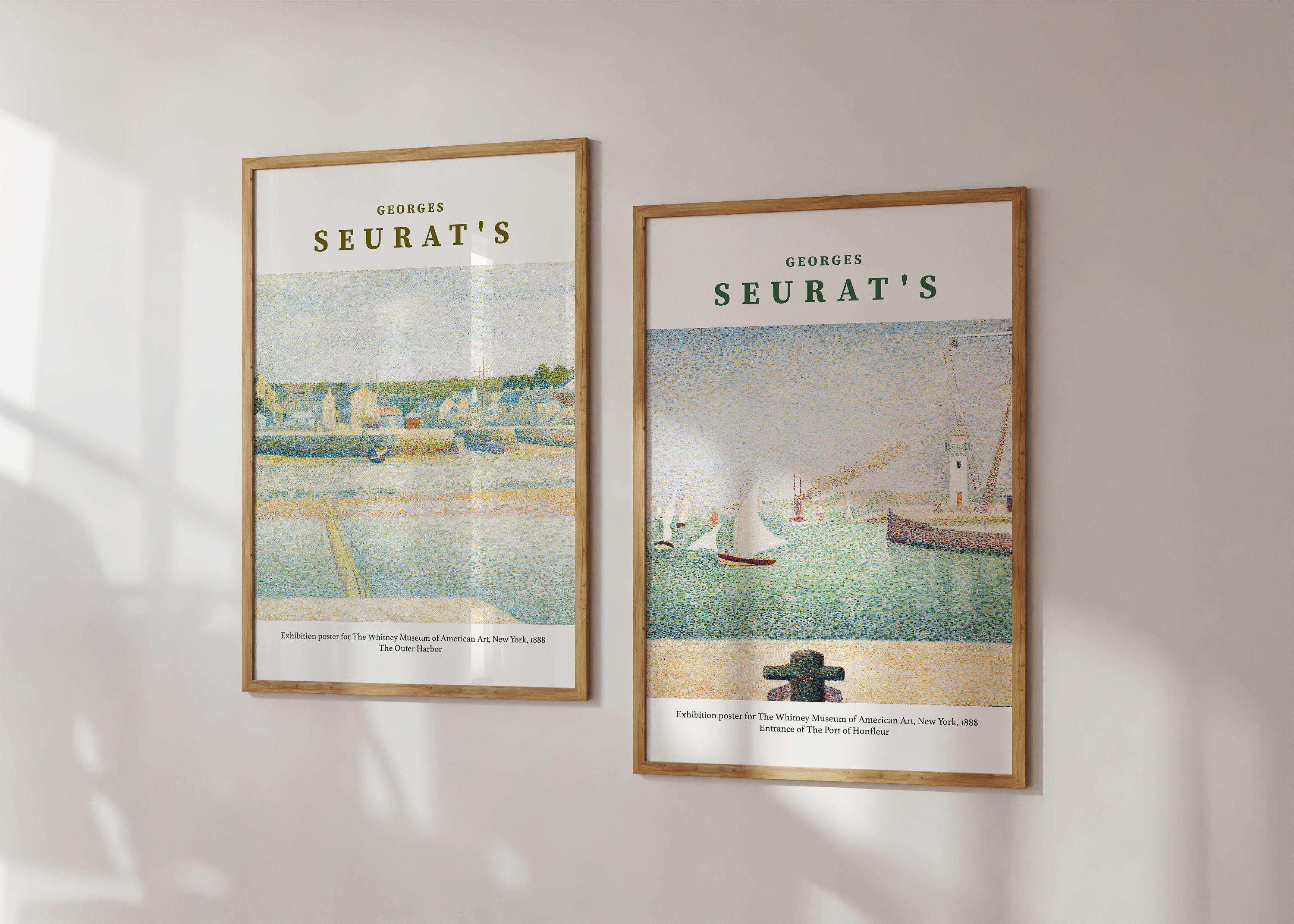 Georges Seurat Art Set of 2, Seurat Print, Vintage Poster, Nature Art ...