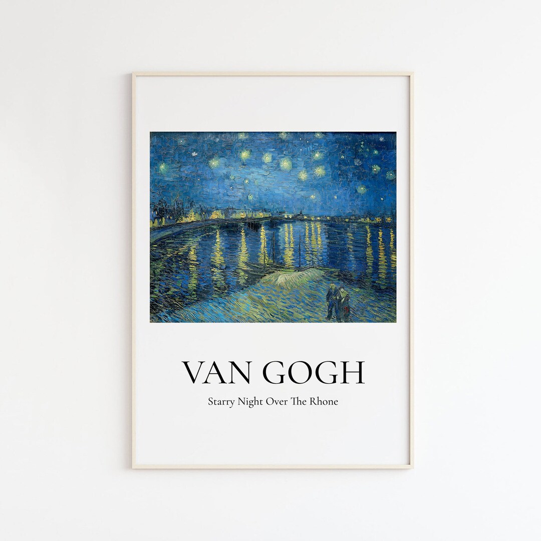 Van Gogh 'starry Night Over the Rhone' Art Print (digital Download) - Etsy
