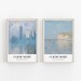 Claude Monet Art Set of 2, Monet Print, Monet Poster, Nature Art, Muted ...