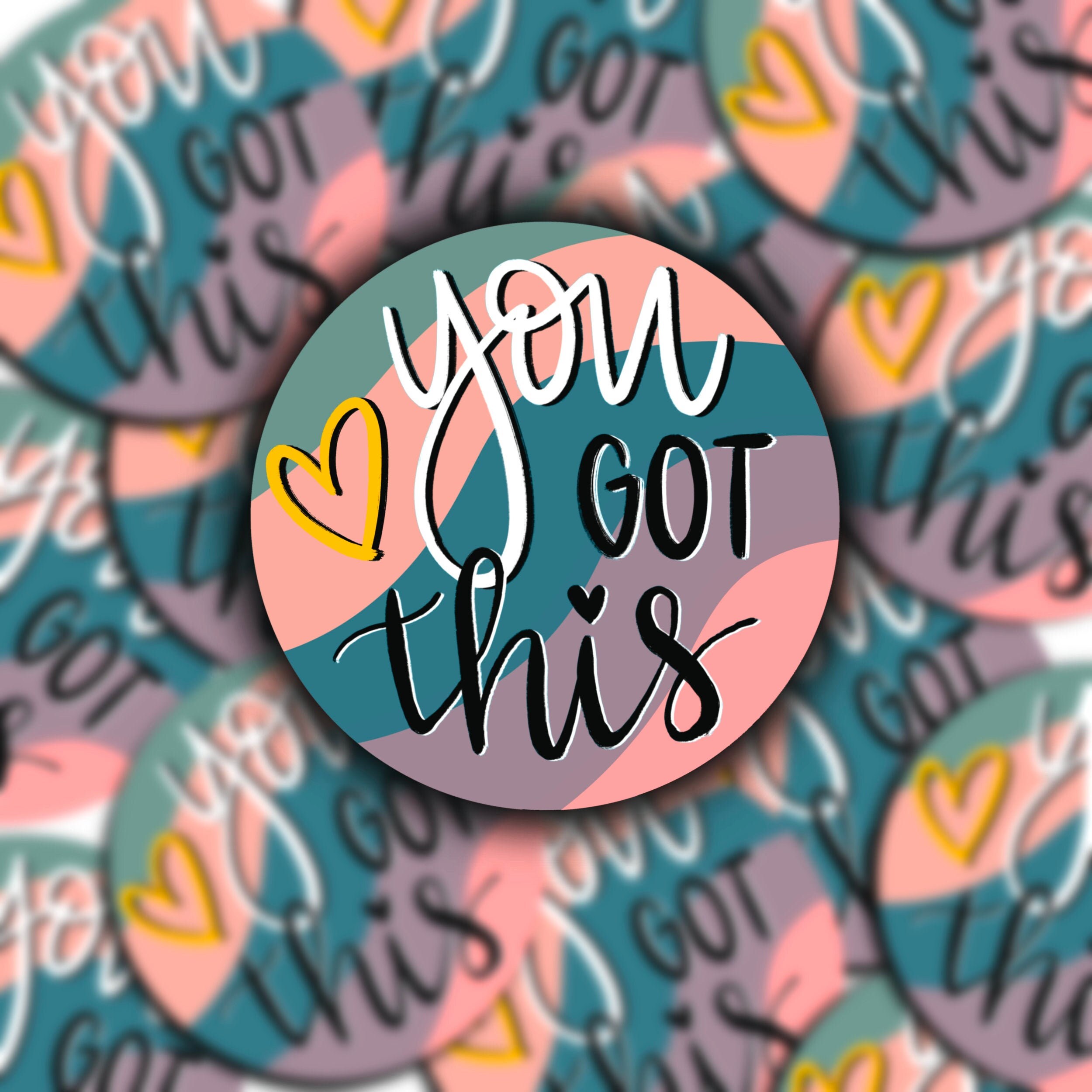 You Got This Sticker Circle Sticker Inspirational | Etsy