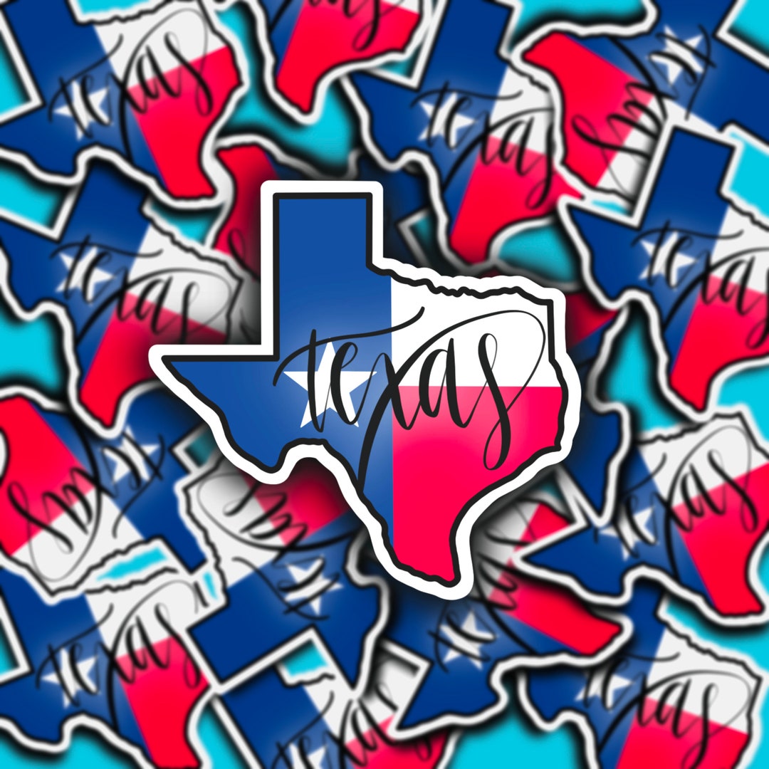 Texas Sticker | Texas Flag | State Sticker | Weatherproof Sticker ...