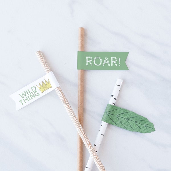 Printable Straw Flag - Etsy