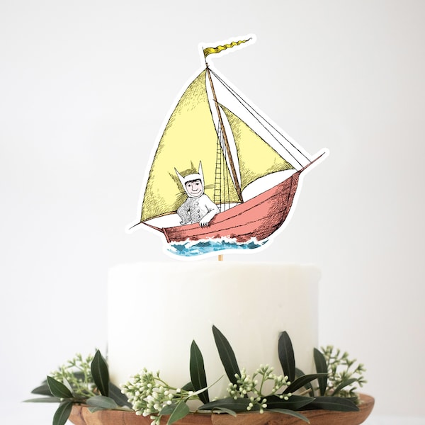 Boat Cake Topper - Etsy UK