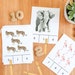 Zoo Animal Clip Flash Card, Montessori Counting Printable, Educational ...