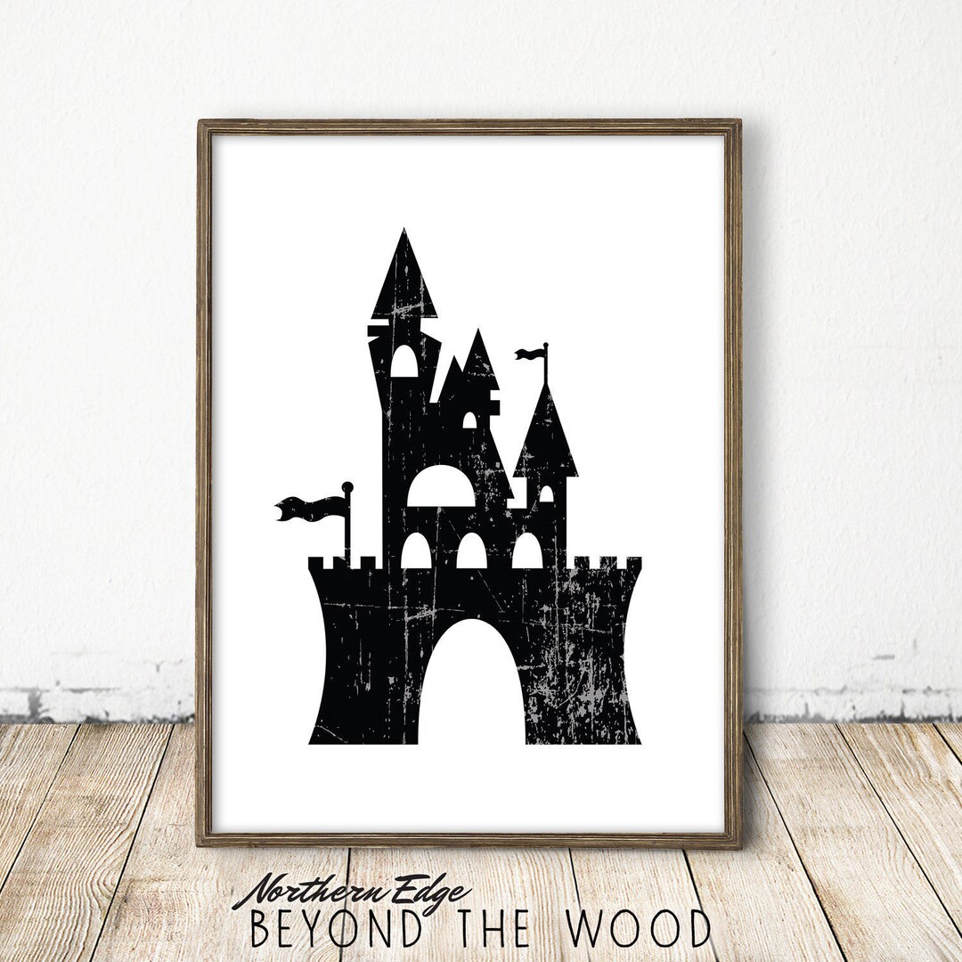 Castle Print, Fairytale Art, Children's Room Print, Castle Art ...