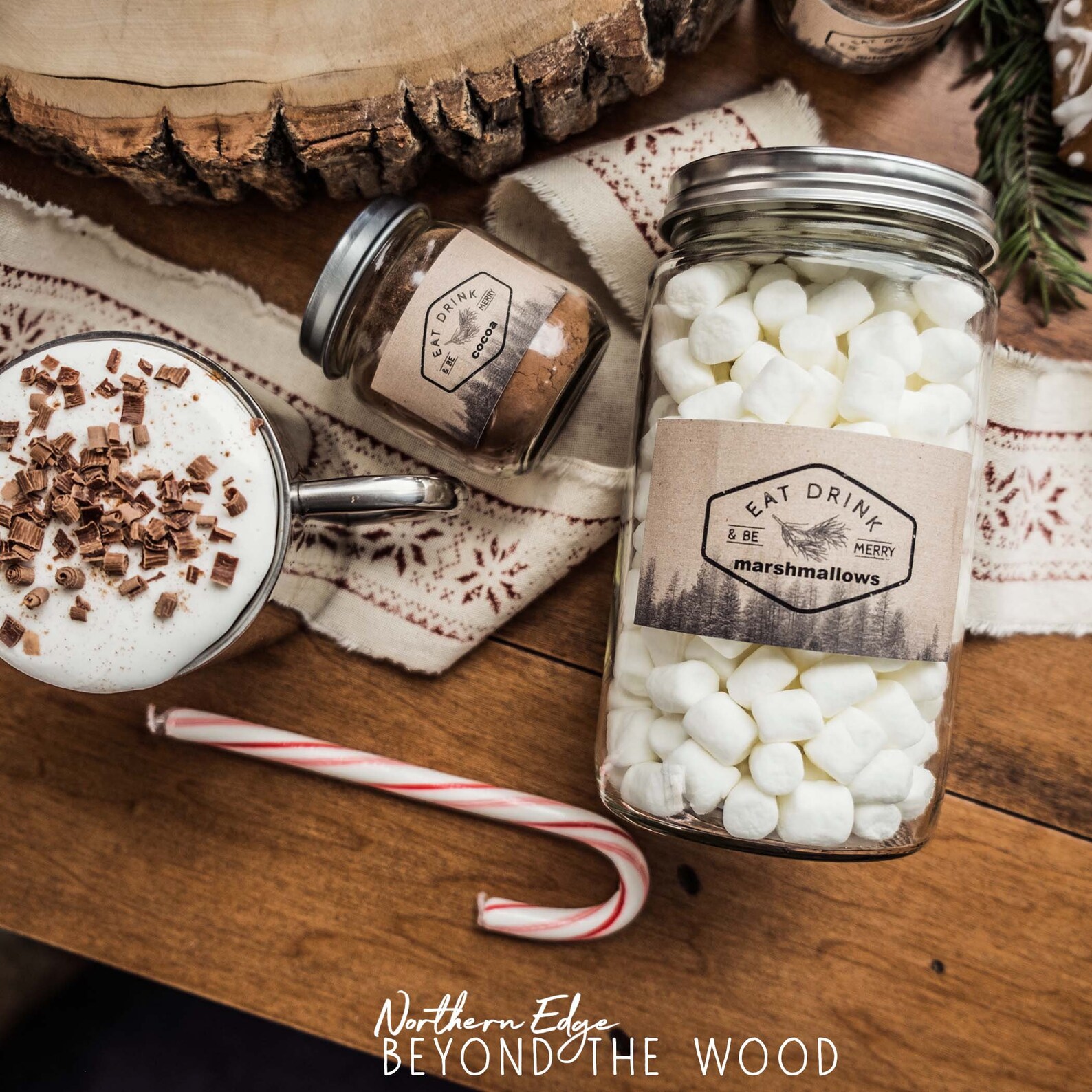 Christmas Cocoa Bar Labels, Hot Cocoa Station Tags, Custom Cocoa Bar ...
