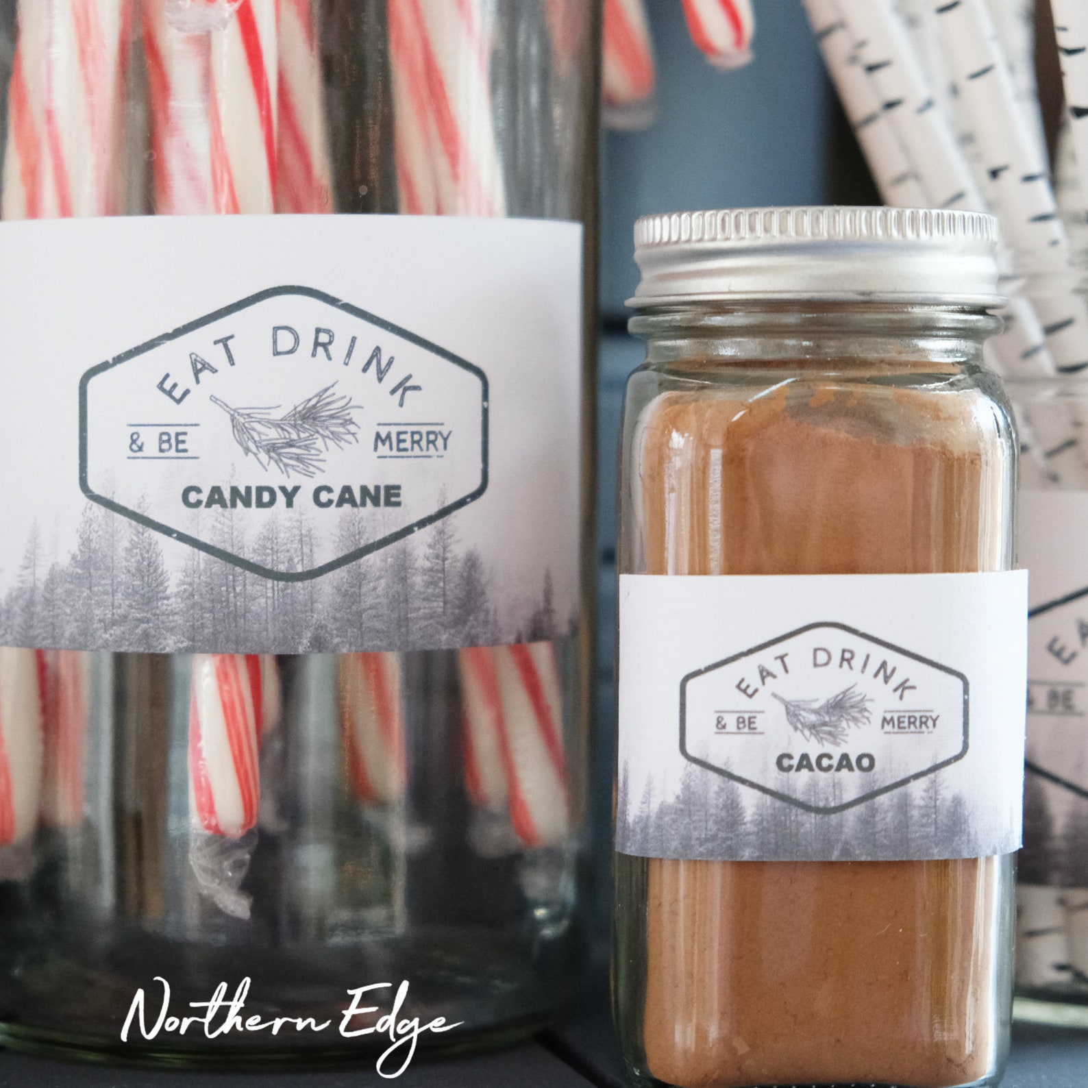 Hot Cocoa Bar Labels Christmas Cocoa Station Printable Tags - Etsy UK