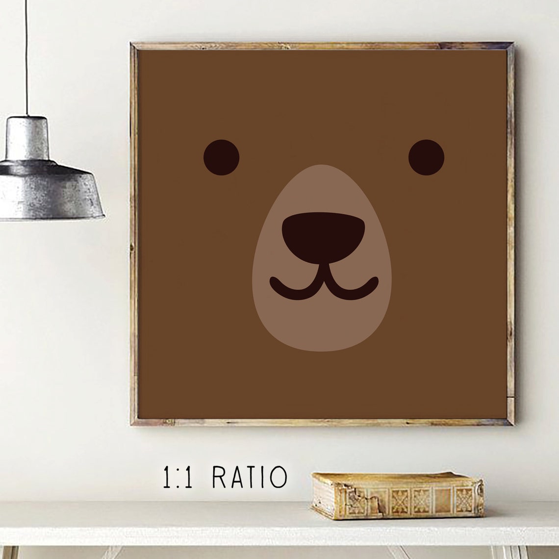 Brown Bear Print Grizzly Bear Print Forest Poster Nature - Etsy
