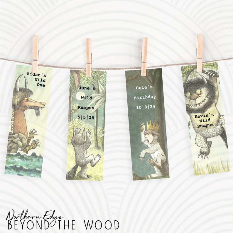 Where the Wild Things Are Printable Bookmarks Book Place - Etsy