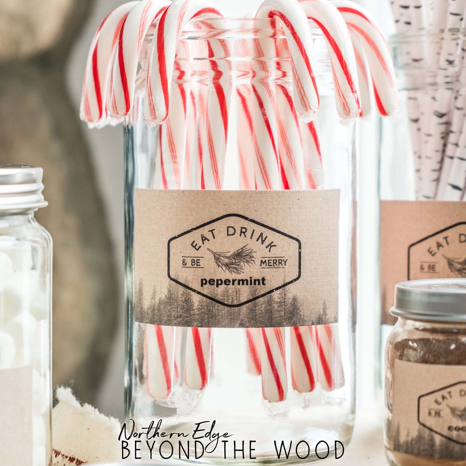 Christmas Cocoa Bar Labels, Hot Cocoa Station Tags, Custom Cocoa Bar ...