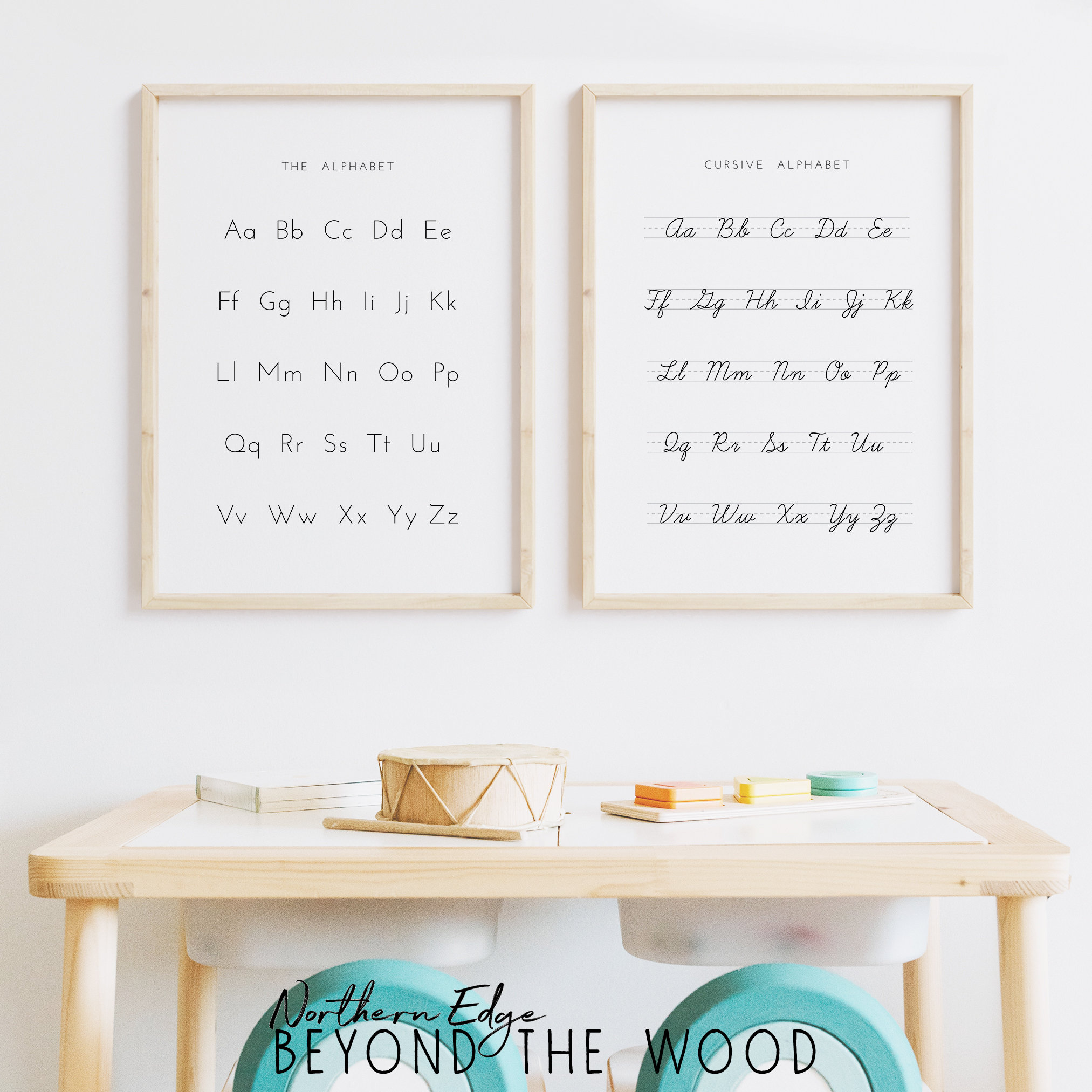 Cursive ABC Poster Educational Poster Cursive Poster | Etsy