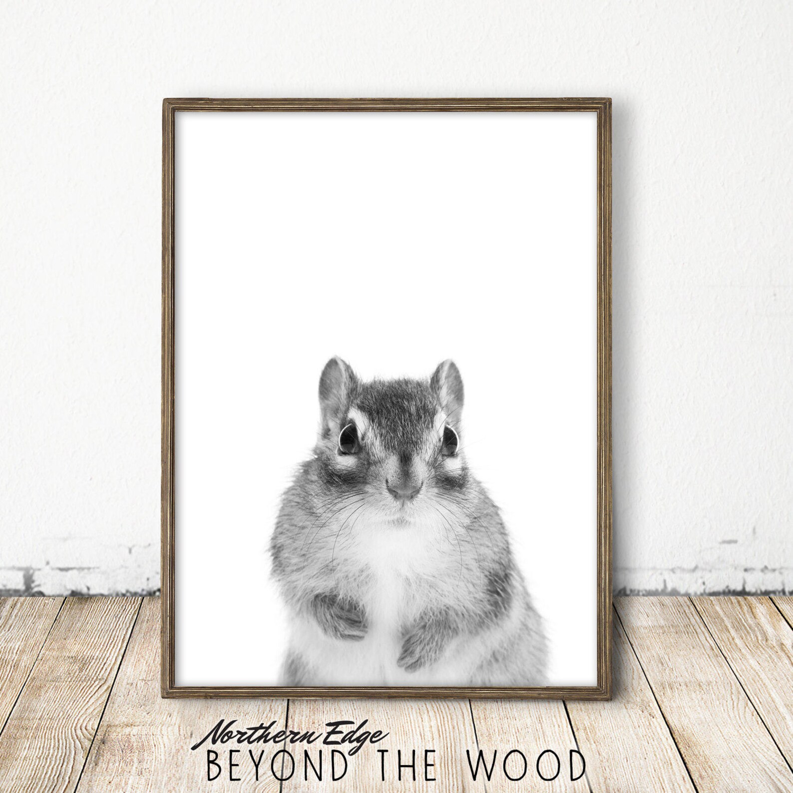 Baby Chipmunk Chipmunk Print Forest Animal Print Woodland | Etsy