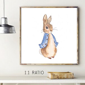 Peter Rabbit Print, Peter Rabbit Art, Nursery Wall Decor, Nursery Wall ...