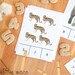 Zoo Animal Clip Flash Card, Montessori Counting Printable, Educational ...