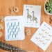 Zoo Animal Numbers 1-20 Flash Cards Montessori Counting - Etsy