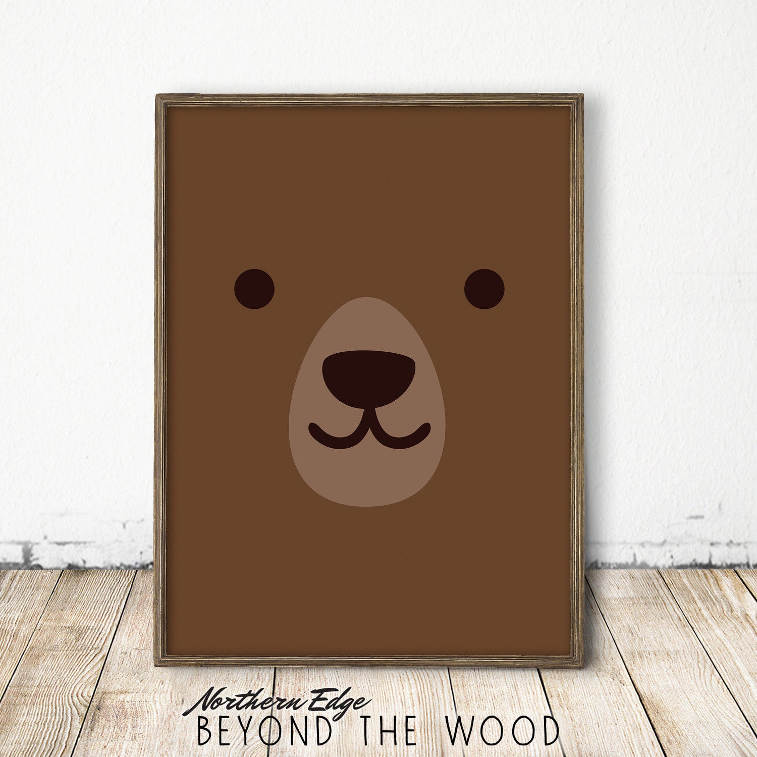 Brown Bear Print Grizzly Bear Print Forest Poster Nature - Etsy