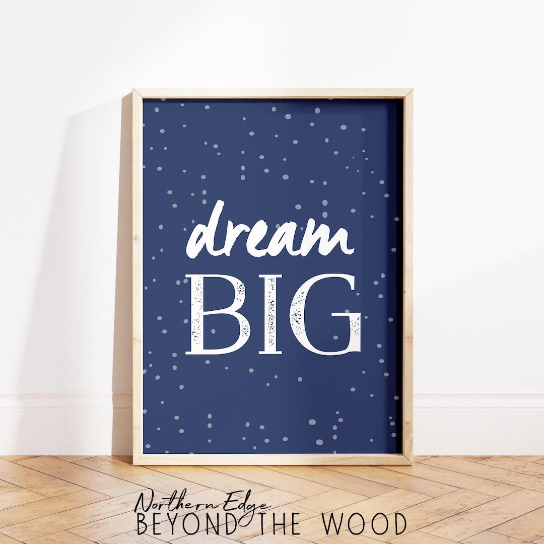Star Print, Dream Big Print, Printable Star Art, Sky Art, Space Art ...