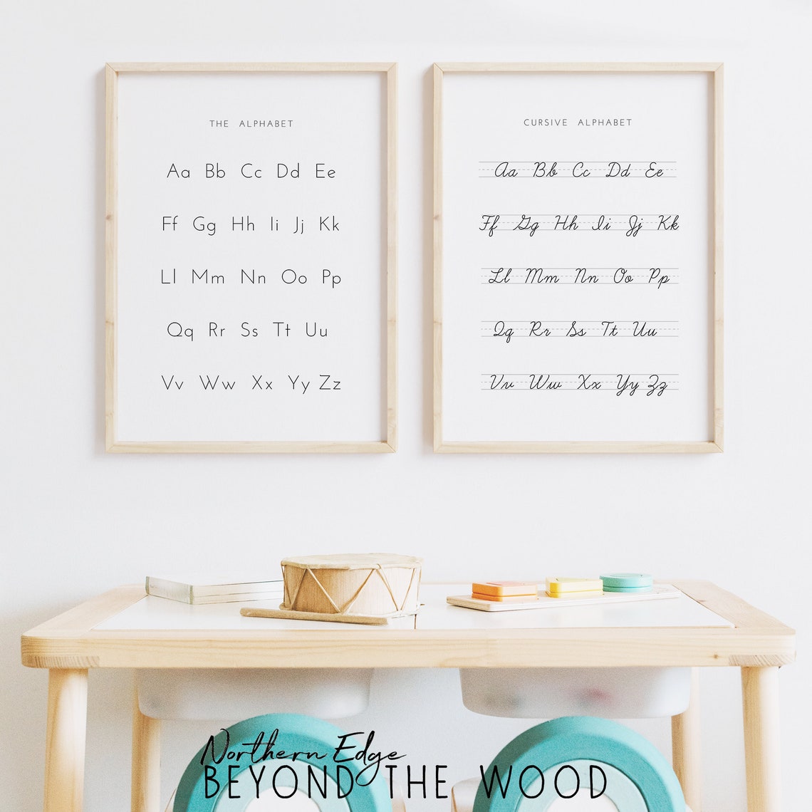 ABC Poster Educational Poster Alphabet Poster Alphabet Art - Etsy