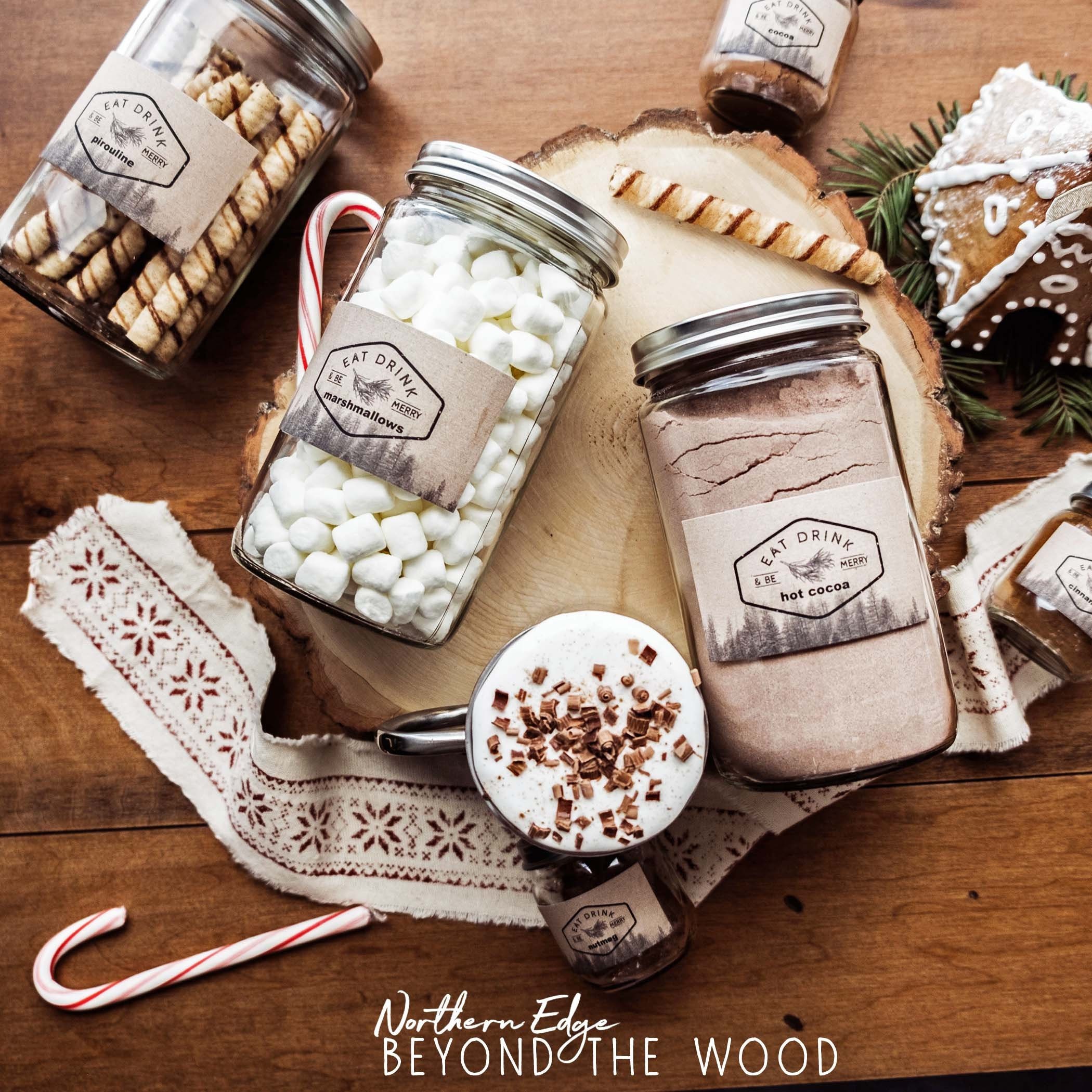 Christmas Cocoa Bar Labels, Hot Cocoa Station Tags, Custom Cocoa Bar ...