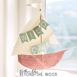 Where the Wild Things Are Printable Cake Topper, Boat Cake Topper, Wild ...