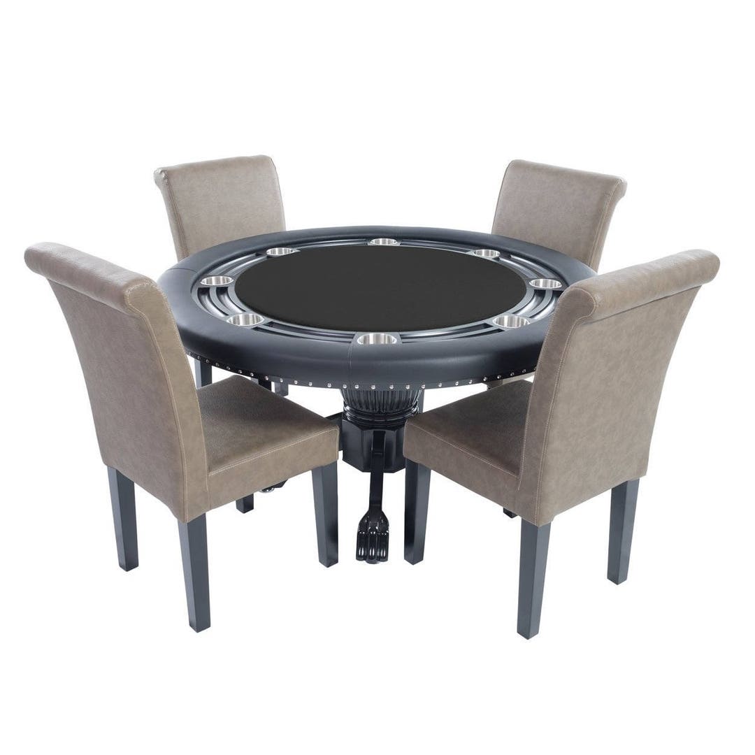 The Nighthawk Poker Table With 4 Lounge Chairs - Etsy
