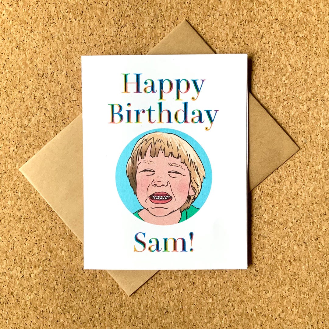 Custom Portrait Birthday Card - Etsy