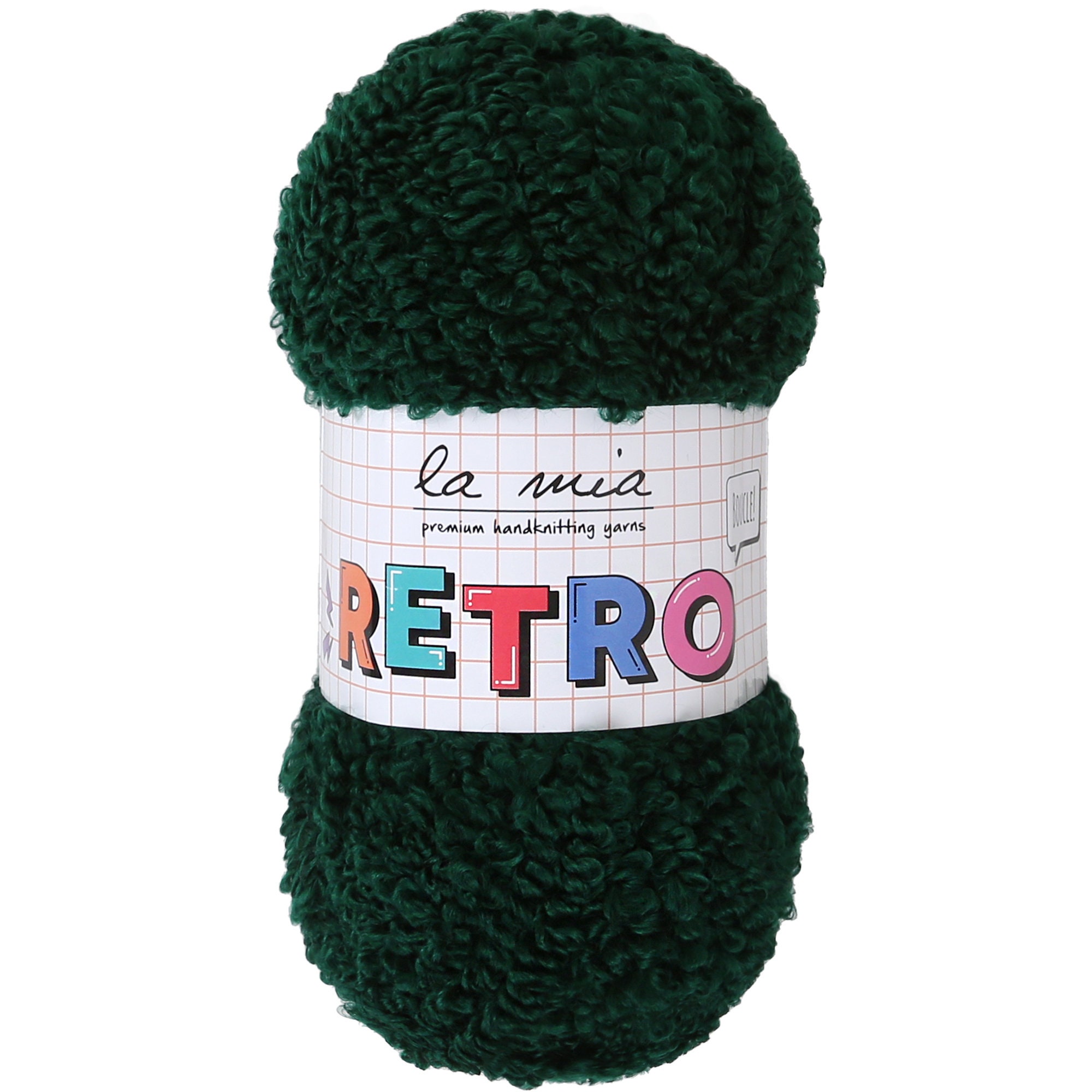 La Mia Retro, Fluffy Curly Yarn for Knitting and Crocheting, Blankets ...