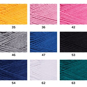 Yarnart Jeans Plus, Knitting and Crocheting Yarn Perfect for Making ...