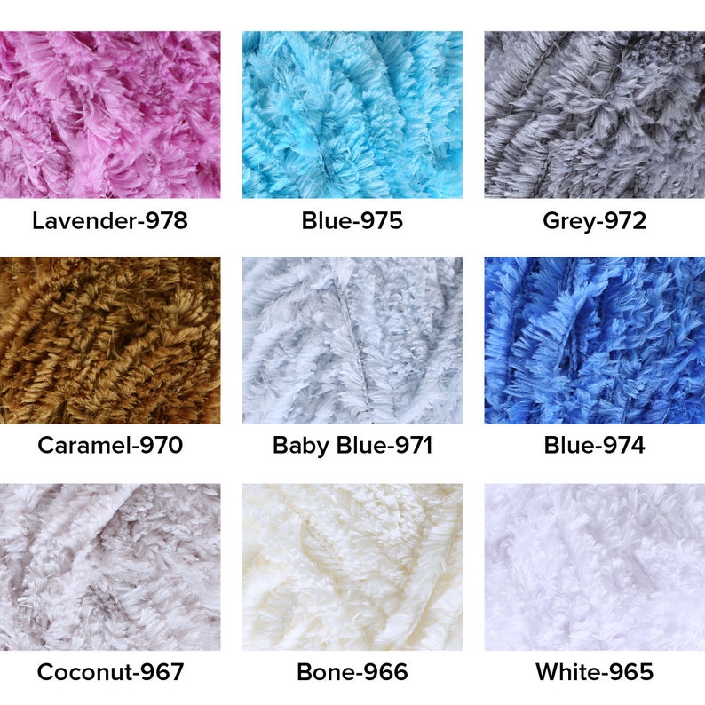 Yarnart Fable Fur Yarn 100% Micro Polyester Yarn for Knitting - Etsy