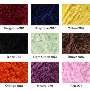 Yarnart Fable Fur Yarn, 100% Micro Polyester Yarn for Knitting and ...
