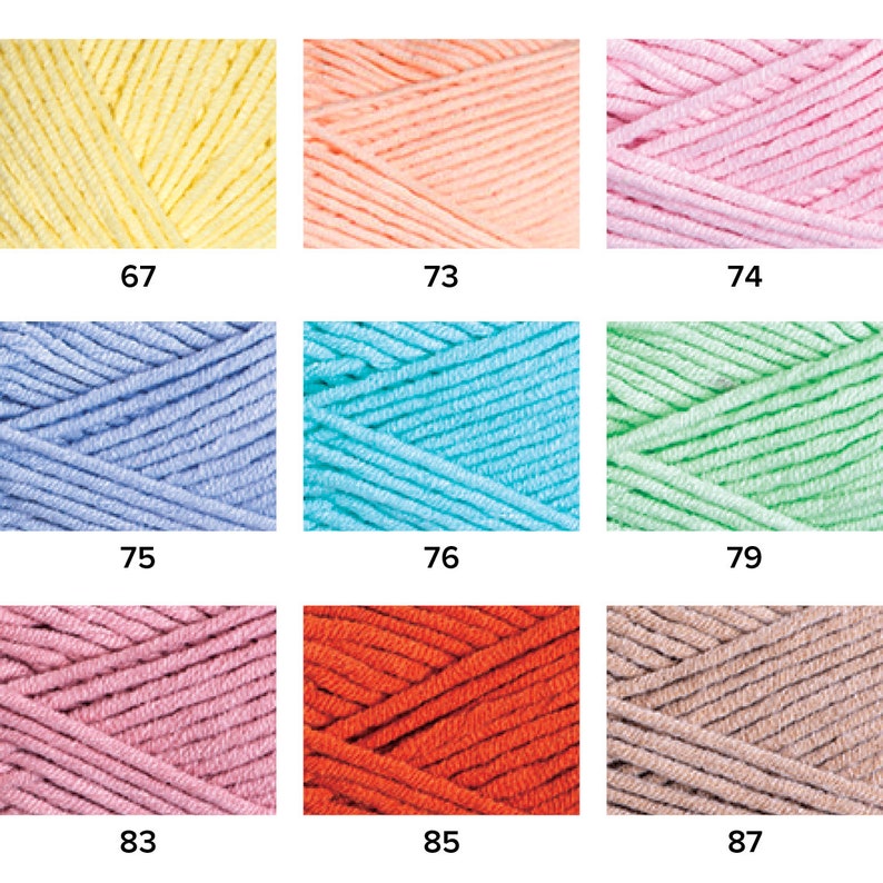 Yarnart Jeans Plus Knitting and Crocheting Yarn Perfect for - Etsy