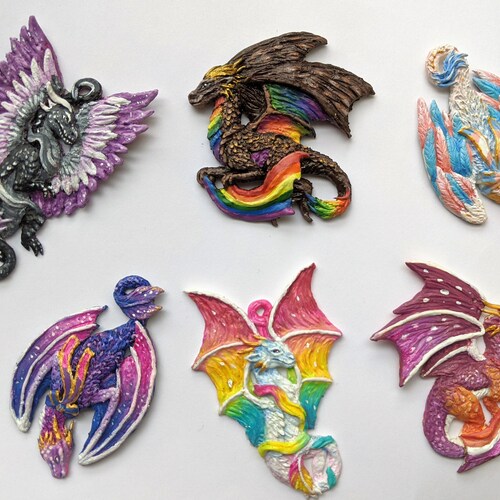 Dragon Keyring Dragon Keychain Dragon Scale Keyring | Etsy