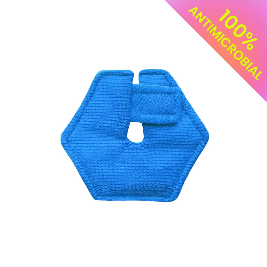 Antimicrobial G-tube Pad in Teal, Pink, & Blue 3-pack for Feeding Tube ...