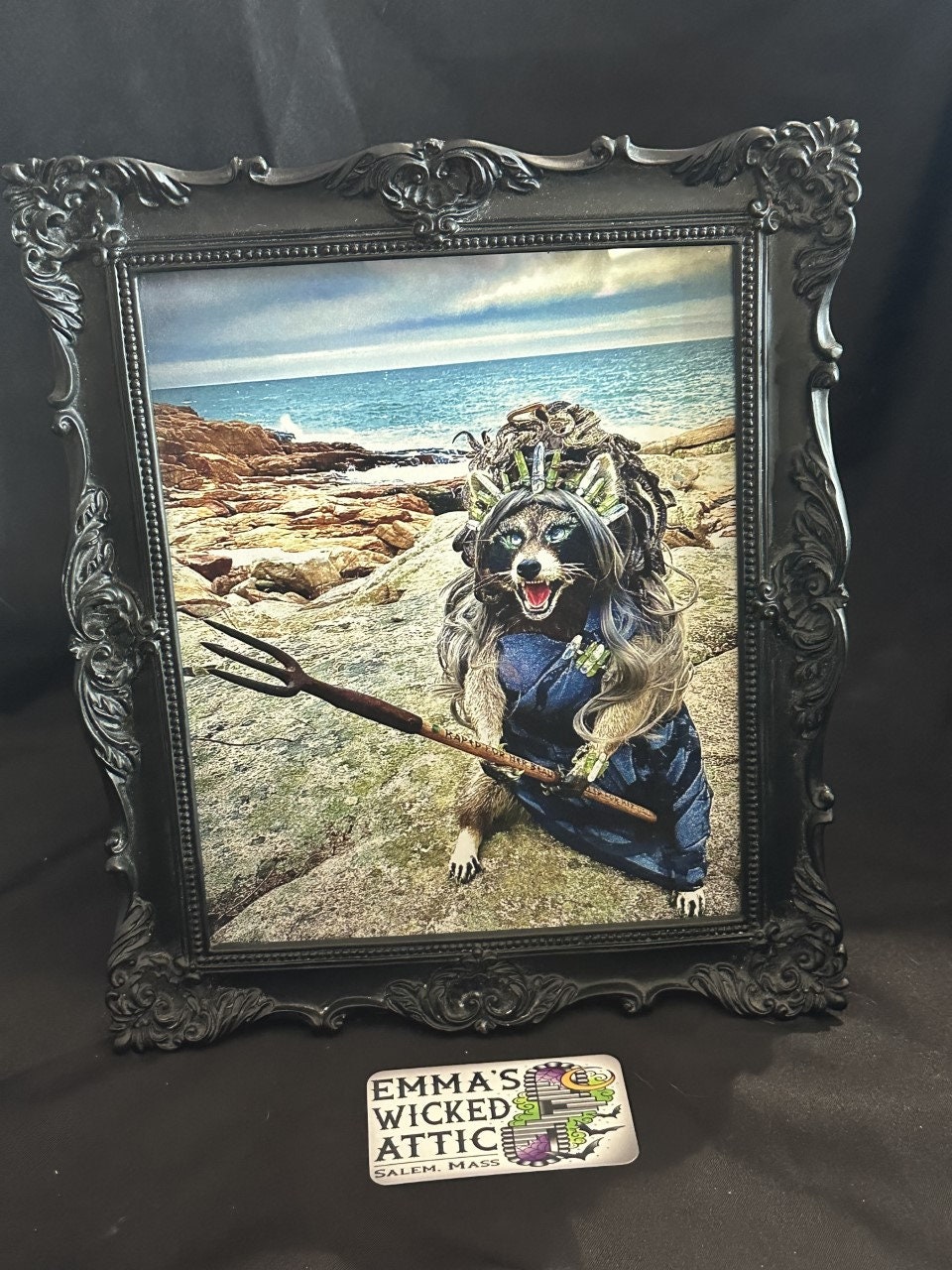 8x10 Medusa Raccoon Taxidermy Art Print DOES NOT Come With Frame Gothic ...