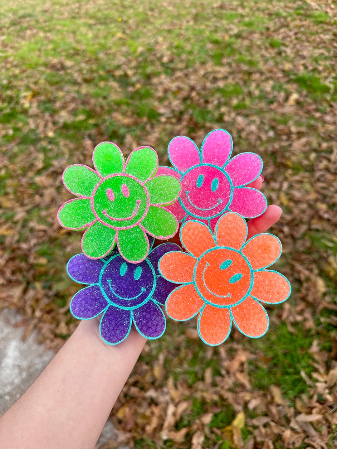 Flower Freshie. Smiley Face Freshie. - Etsy