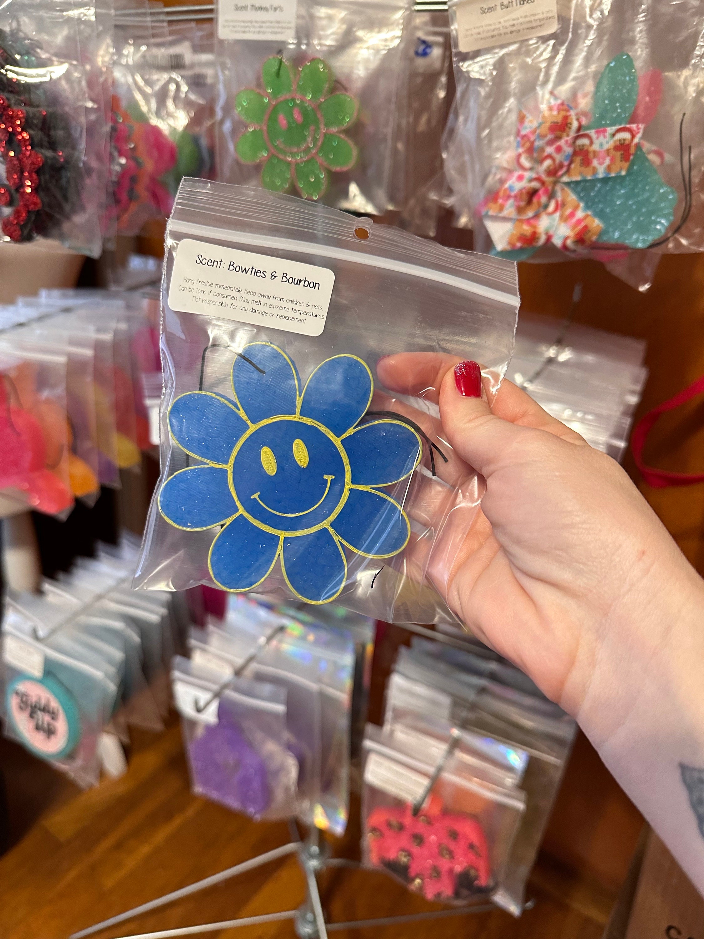 Flower Freshie. Smiley Face Freshie. - Etsy