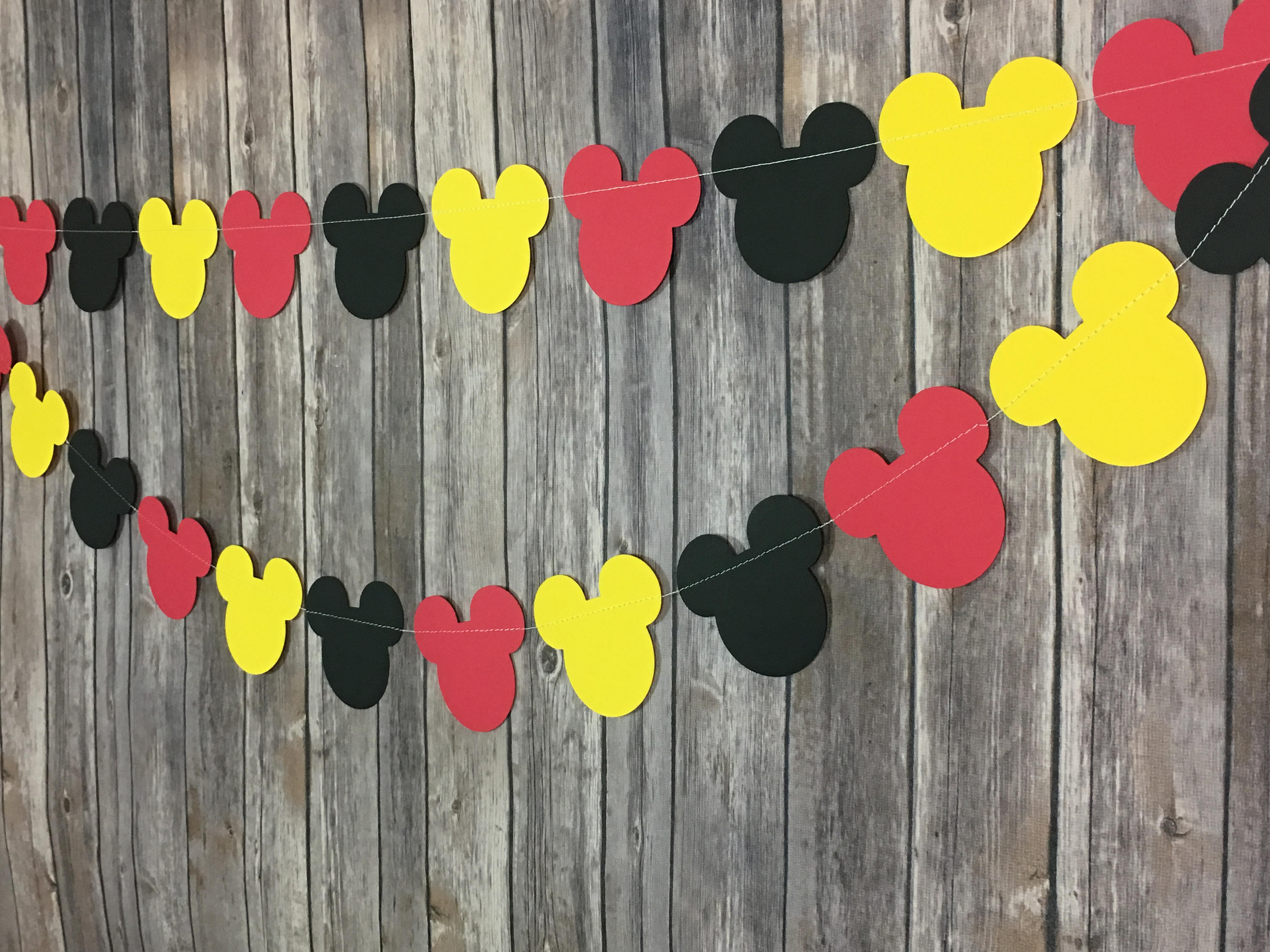 Mickey Mouse Garland First Birthday Baby Shower Mickey - Etsy