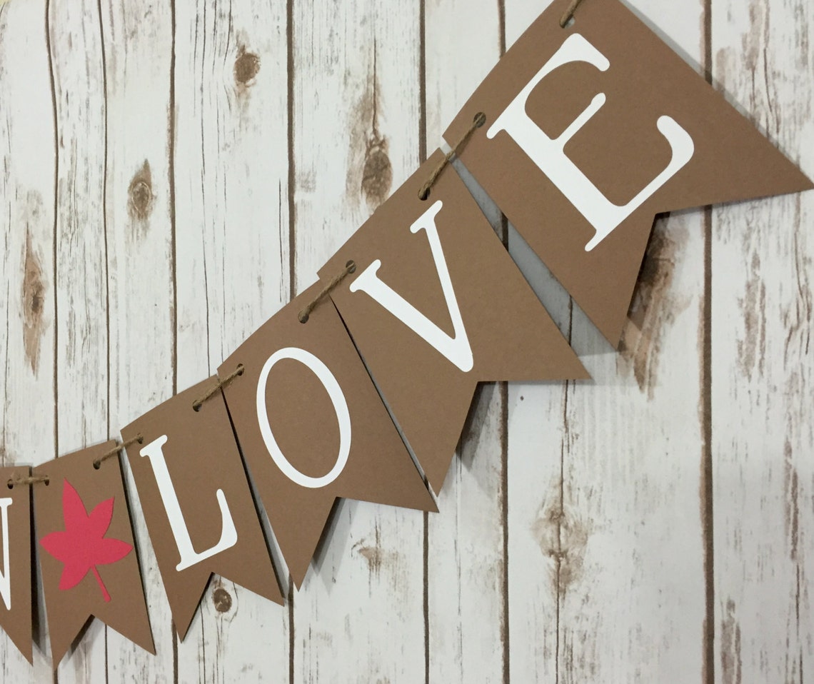Fall in Love Banner Fall Banner Wedding Banner Engagement | Etsy