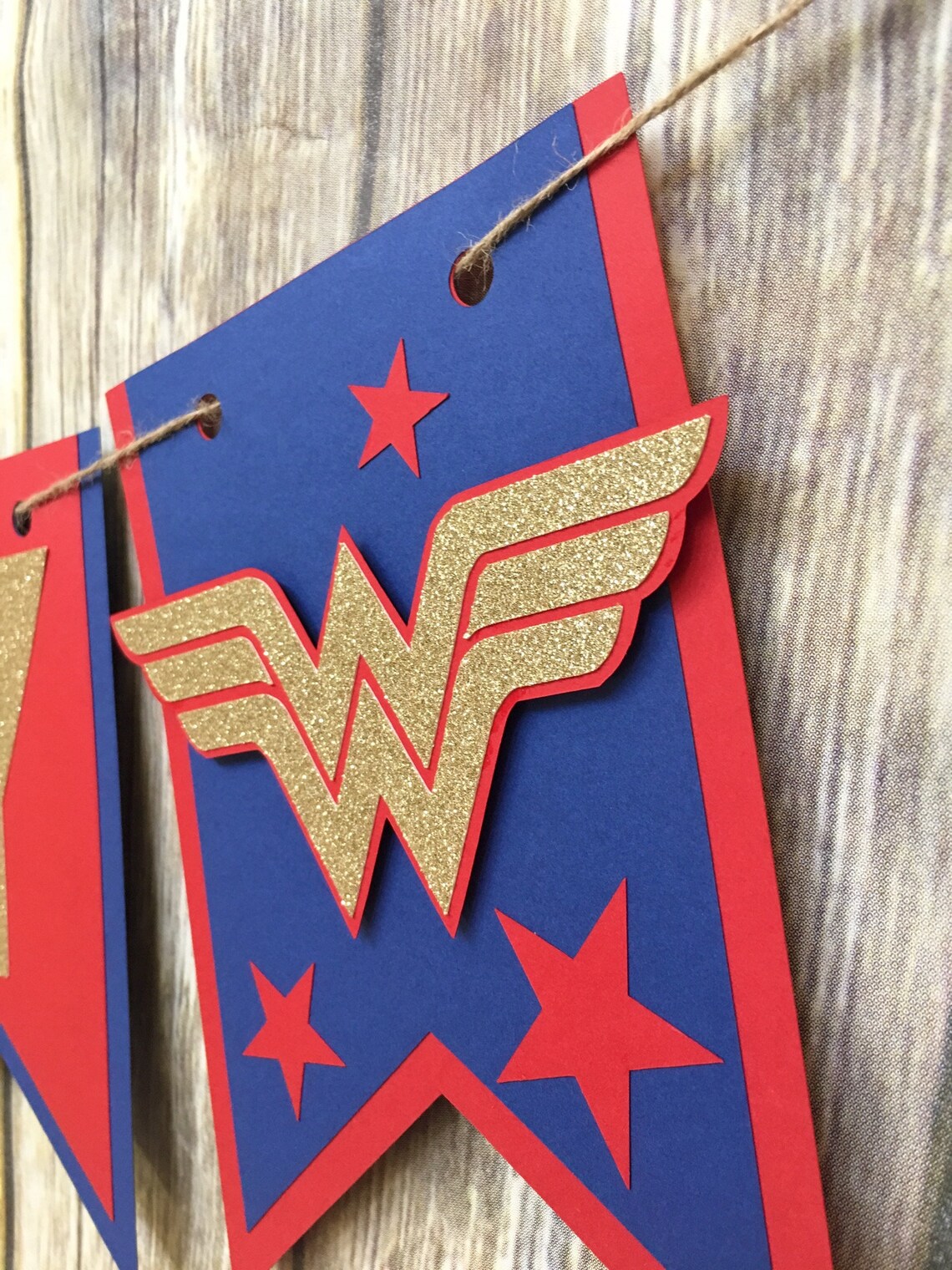 Wonder Woman Inspired Birthday Banner Super Hero Decor - Etsy