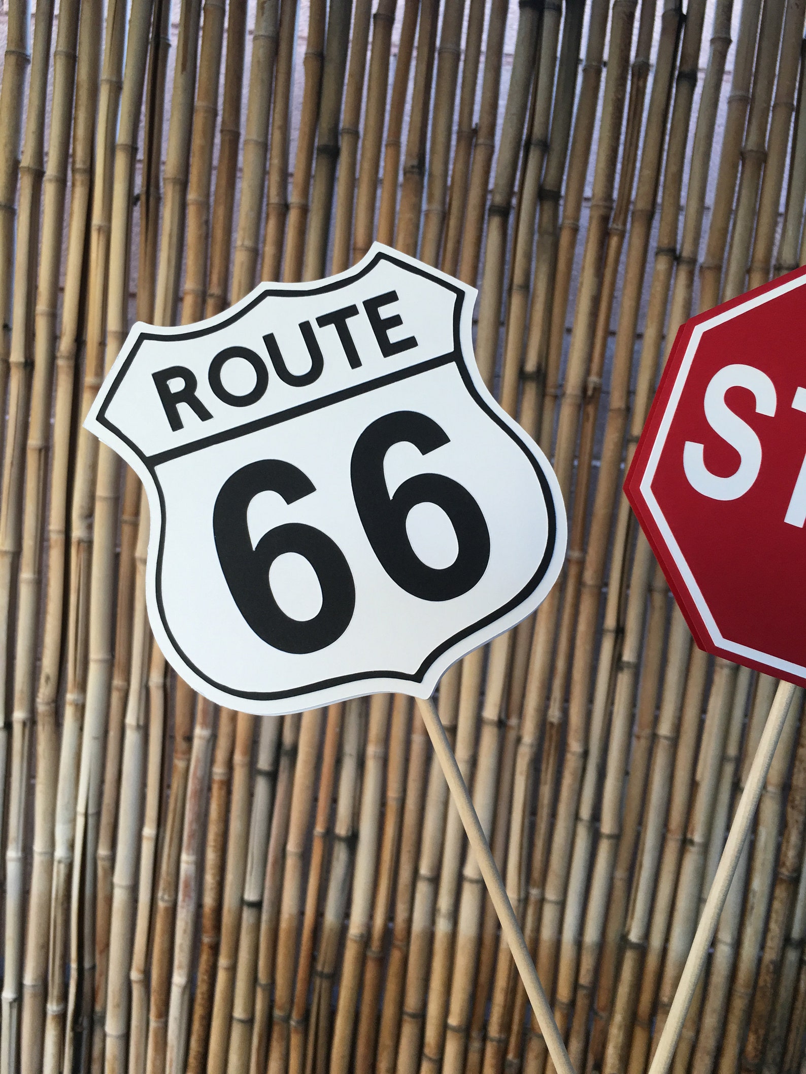 Traffic Sign Centerpieces Traffic Sign Cake Topper Cars - Etsy