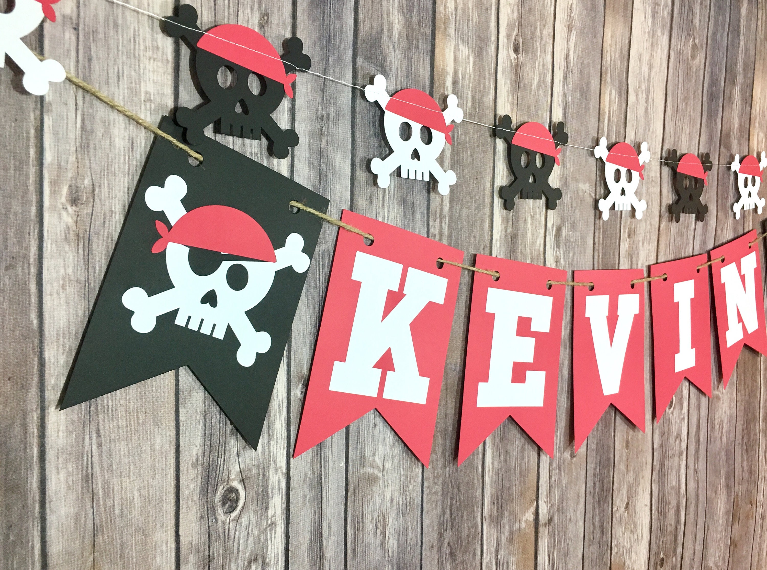 Pirate Name Banner Pirate Party Name Banner Photo Prop - Etsy