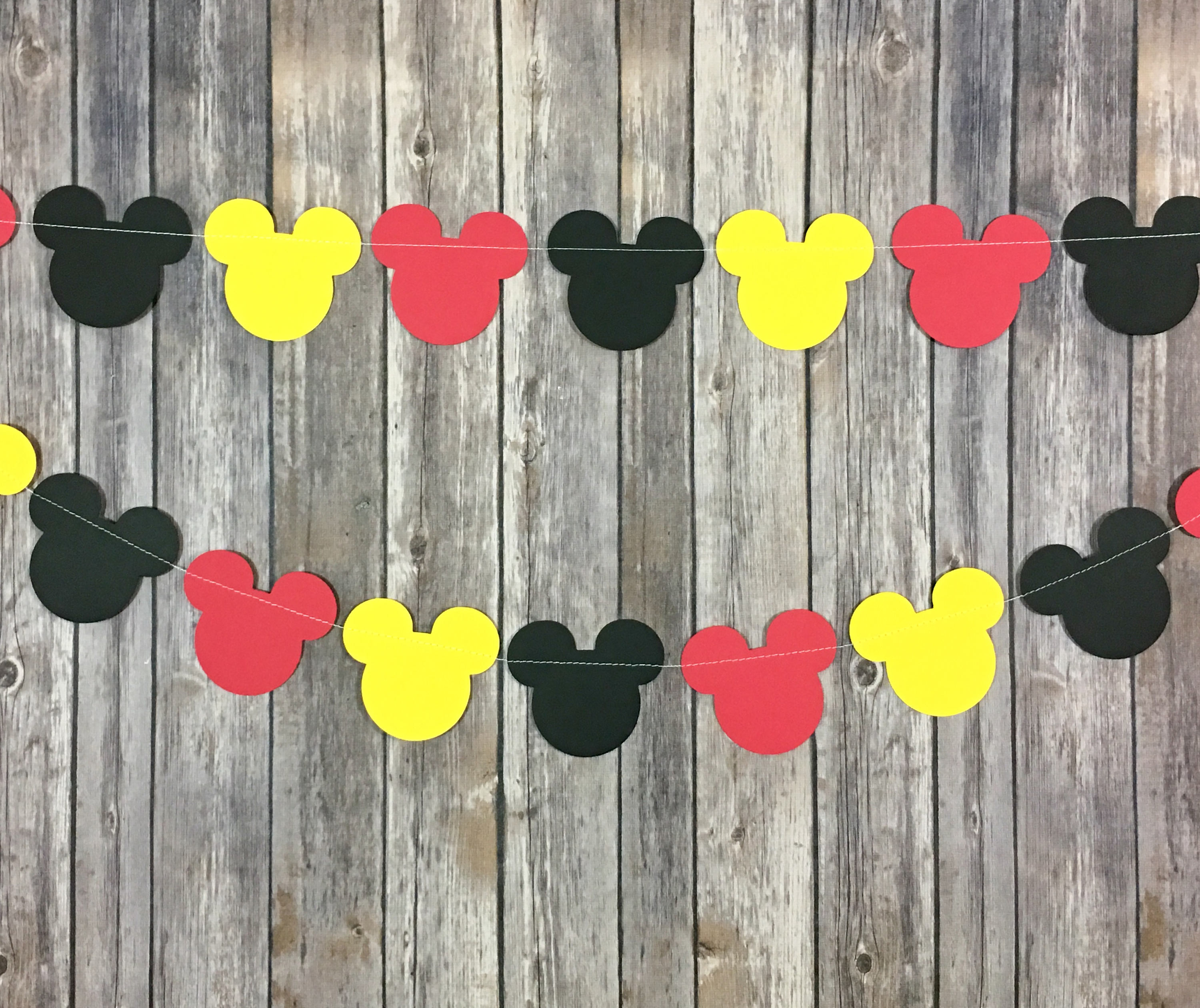Mickey Mouse Garland First Birthday Baby Shower Mickey - Etsy