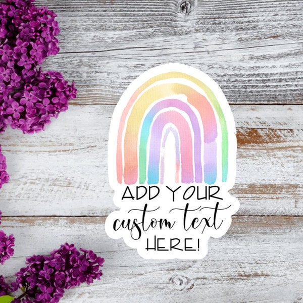 Custom Rainbow Stickers - Etsy