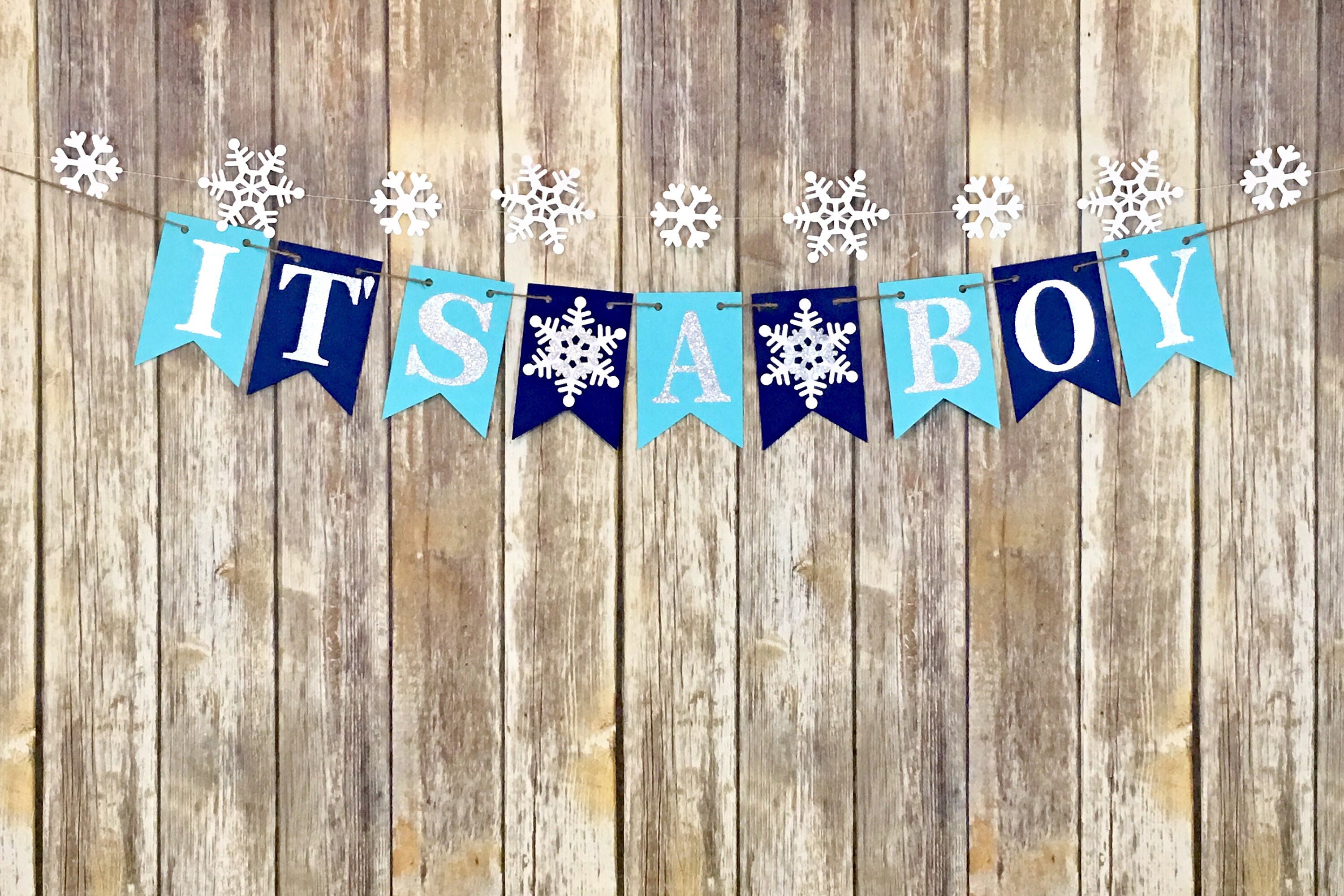 Its A Boy Winter Banner Baby Its Old Outside Winter Baby | Etsy