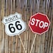 Traffic Sign Centerpieces, Traffic Sign Cake Topper, Cars Theme Party ...